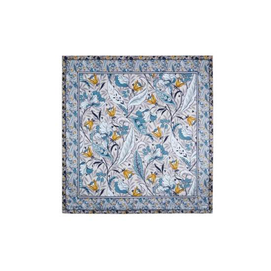 VAKKO FLORAL PATTERNED SILK SCARF