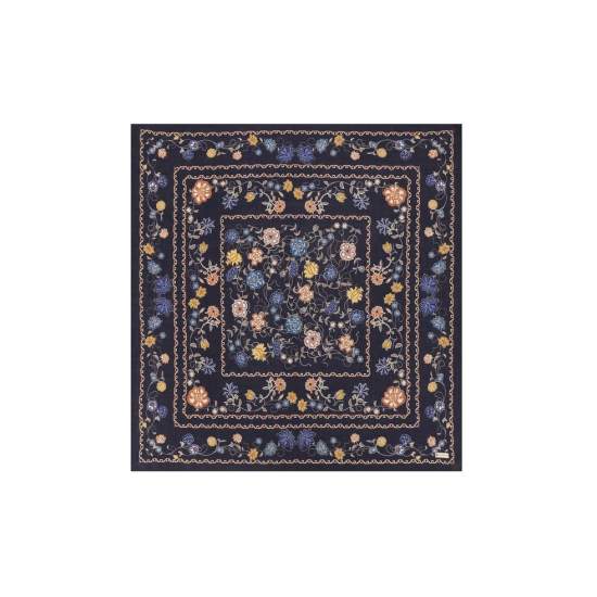 VAKKO FLORAL PATTERNED VOUL SCARF