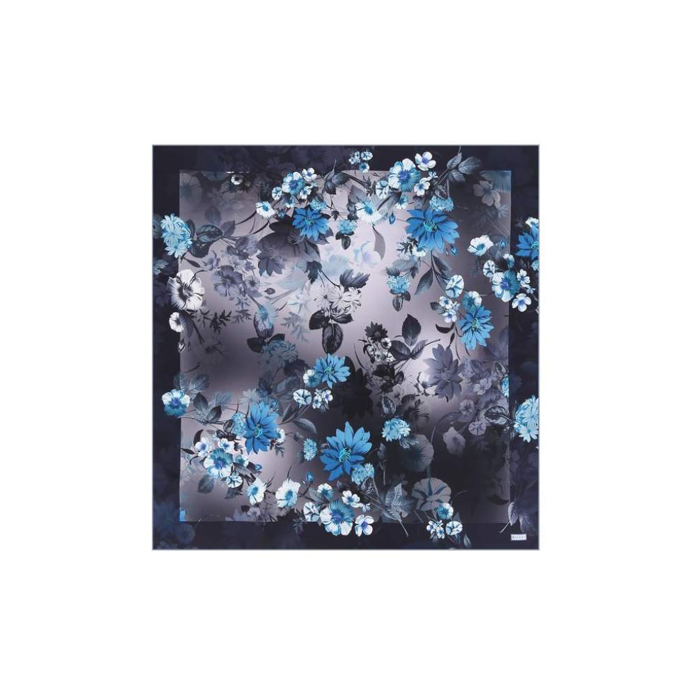 VAKKO FLORAL PATTERNED SILK SCARF