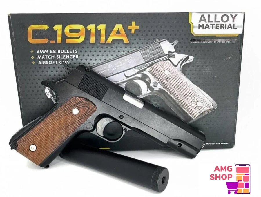 Pistolj metalni c1911A+ - Metalni pistolj na kuglice - Pistolj metalni c1911A+ - Metalni pistolj na kuglice