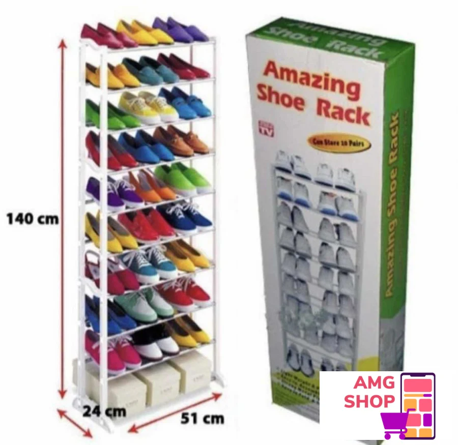 polica za obuću cipelarnik - 30 pari - amazing shoe rack - polica za obuću cipelarnik - 30 pari - amazing shoe rack