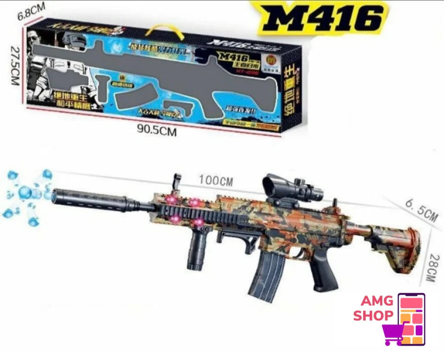 Puška na gel kuglice M416- - Puška na gel kuglice M416-