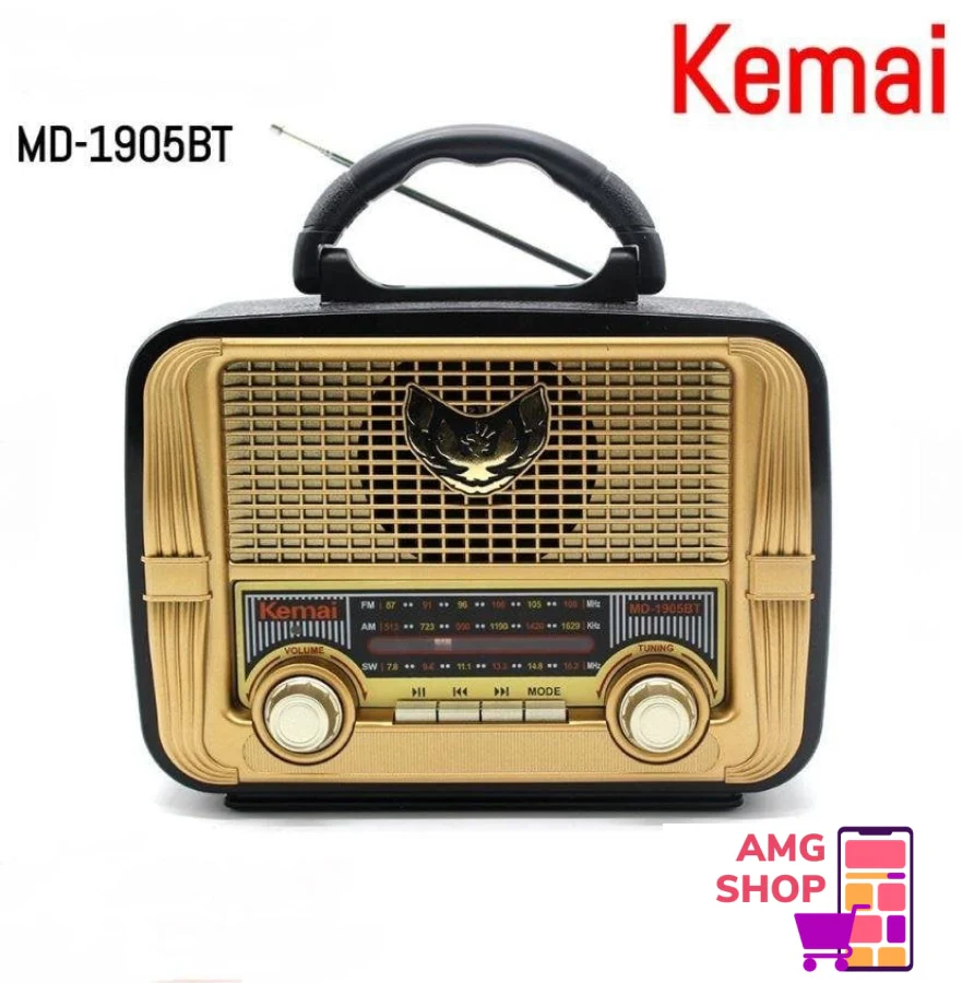 Retro radio Kemai MD-1905BT - Retro radio Kemai MD-1905BT
