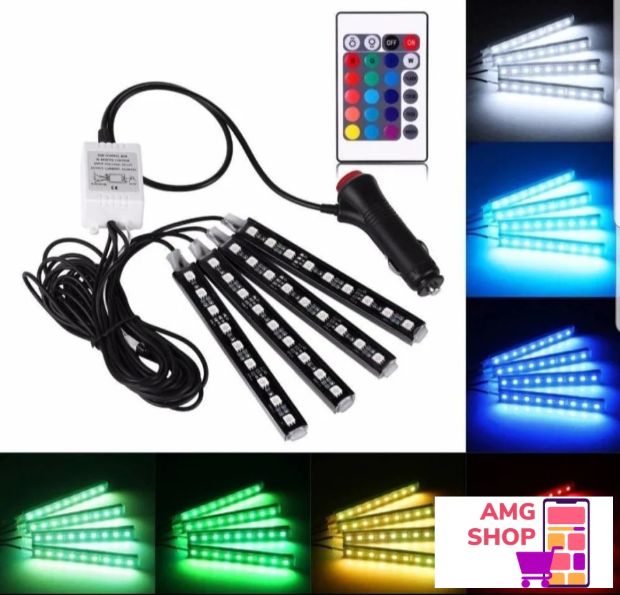 RGB Led ambijentno osvetljenje rgb osvetljenje za auto - RGB Led ambijentno osvetljenje rgb osvetljenje za auto