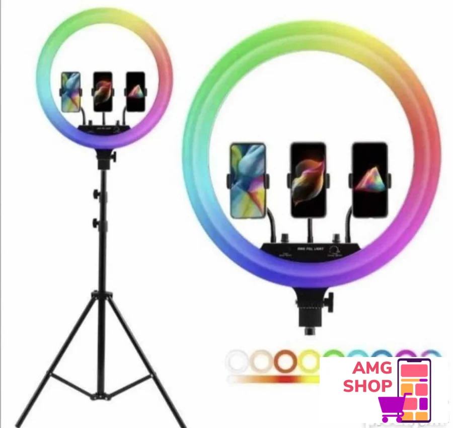 ring light - led rgb ring - 18 inca RGB - ring light - led rgb ring - 18 inca RGB