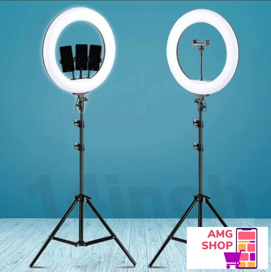 RING LIGHT 14" sa stativom/ sa tri držača za telefon/ - RING LIGHT 14" sa stativom/ sa tri držača za telefon/