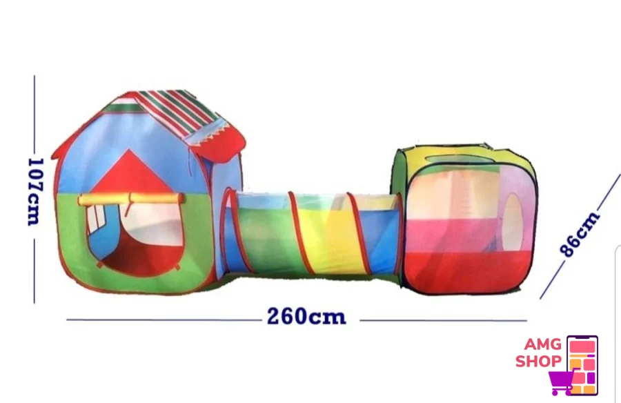 Šator 3in1 za decu-Play Tent - Šator 3in1 za decu-Play Tent