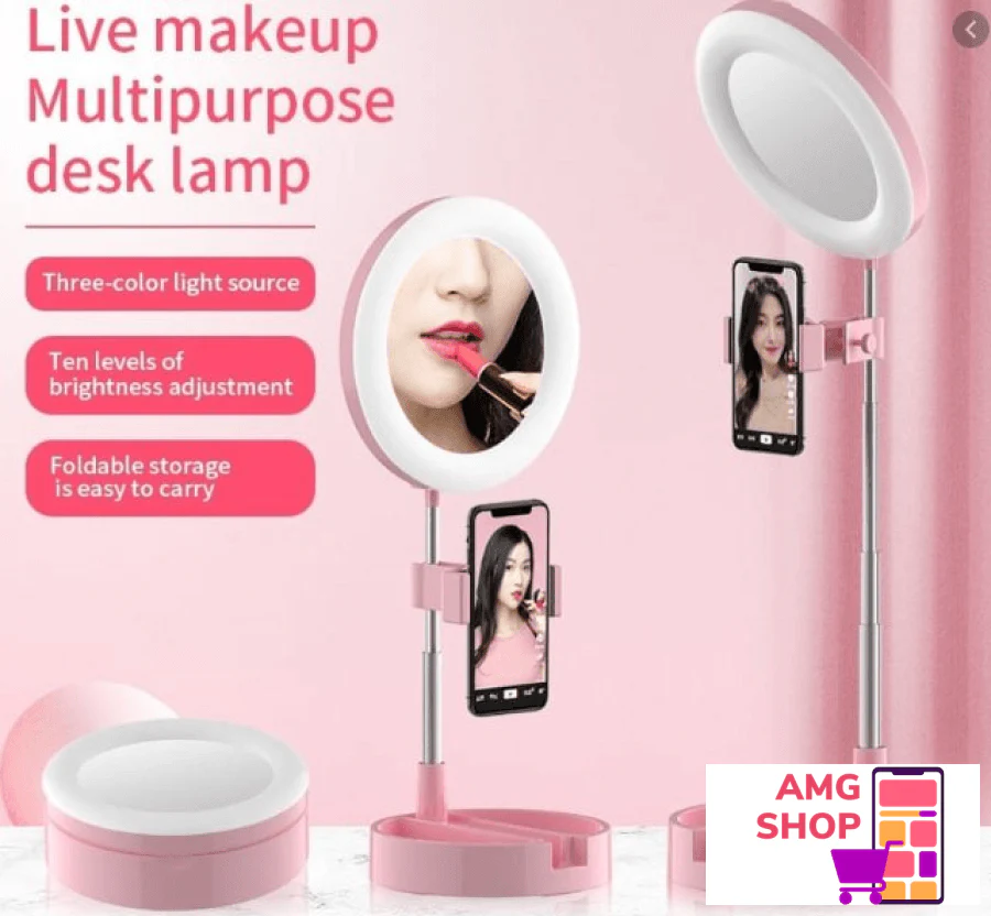 Selfi led lampa+ ogledalo () - Selfi led lampa+ ogledalo ()