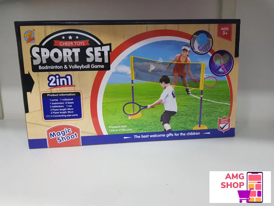 Set 2 in 1 Badminton i odbojka () - Set 2 in 1 Badminton i odbojka ()