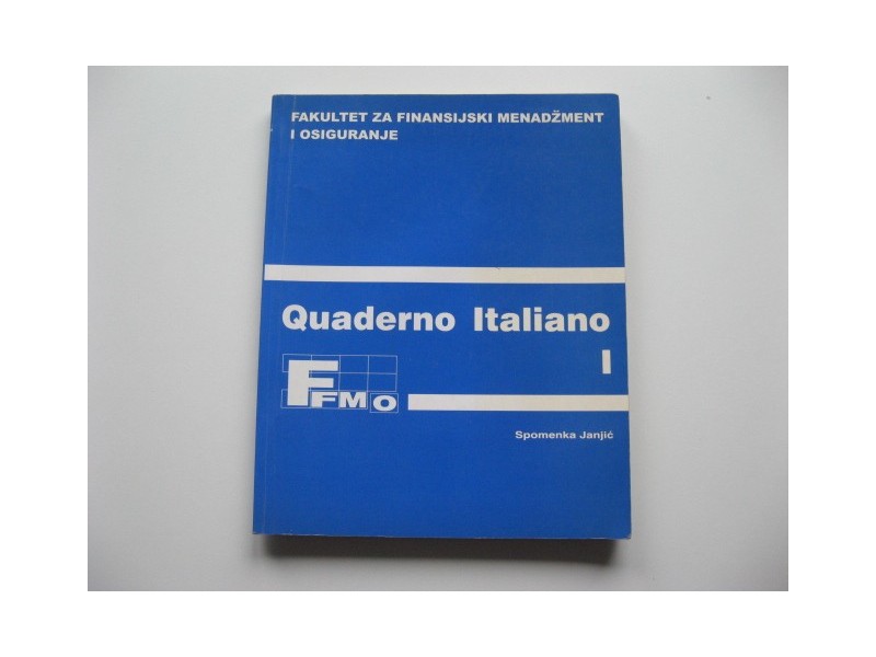 QUADERNO ITALIANO I