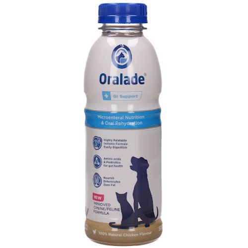 Oralade GI Support oralna rehidratacija i mikro nutritivna podrška za pse i mačke 500 ml