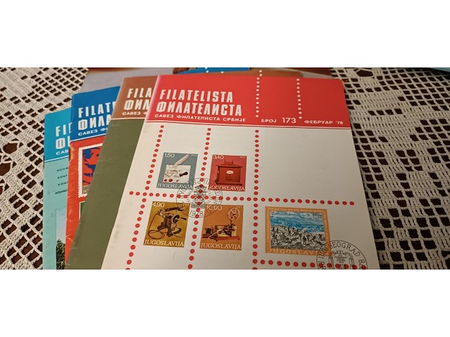 Časopisi FIlatelista...1978 godina-4 kom