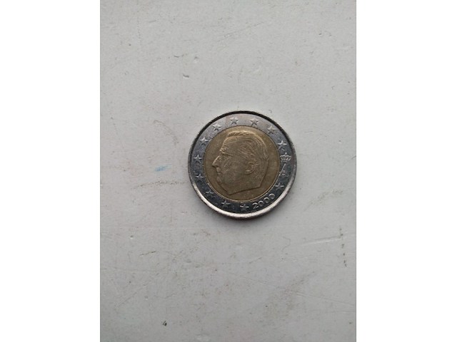2 eura Belgija, 2000.