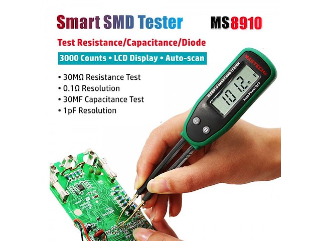 NOVO Pametan digitalni tester SMD komponenti MASTECH MS