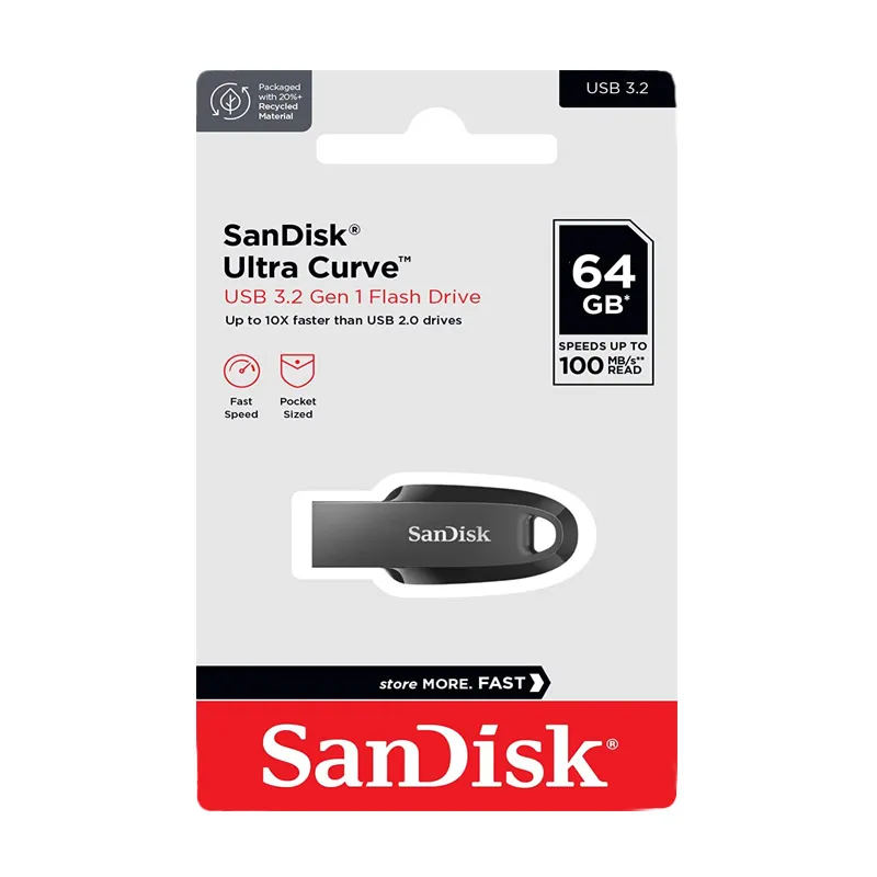 USB flash memorija SanDisk Ultra Curve 3.2 64GB crna