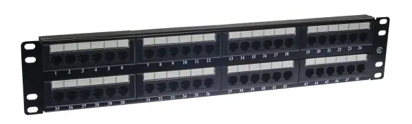OEM Organizator kablova UTP 6, 48 Dual block, 2U crni