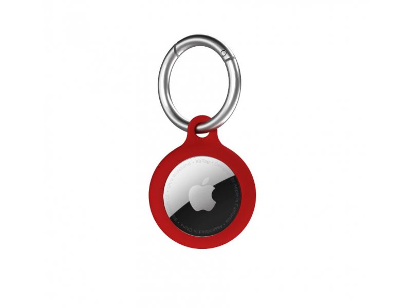 NEXT ONE Silicone Key Clip For AirTag Ballet Red