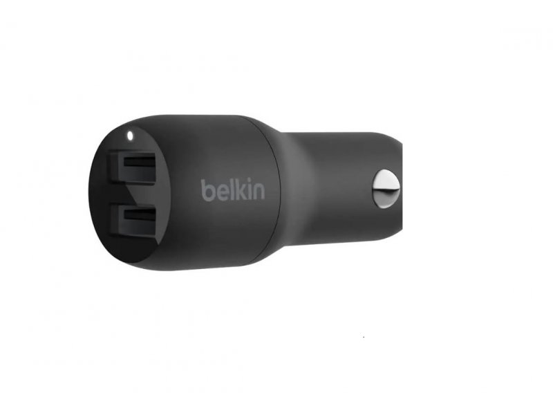 BELKIN Car Charger BOOST_CHARGE Dual USB-A 24W – Black