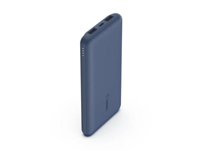 BELKIN BOOST CHARGE (10000 MAH) Power Bank With USB-C 15W – Dual USB-A – 15cm USB-A To C Cable – Blue