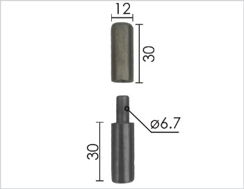 Šarka bravarska za vrata SP3 Ne fi12x60/7,8x15mm