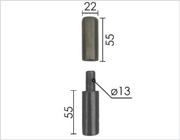 Šarka bravarska za vrata SP3 Ne fi22xx110/13,8x25mm