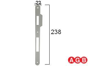 Prihvatnik za bravu 590 ZnB 22x238mm Sa Kljunom