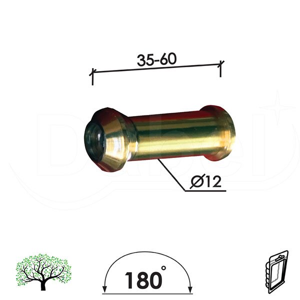 Špijunka za vrata 4011 Ms fi 12/35-60 mm