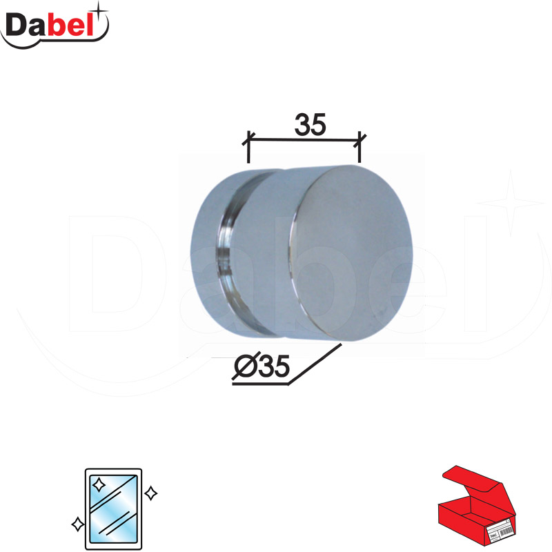 Ručka za tuš kabinu K102 NN 35x35mm DP1