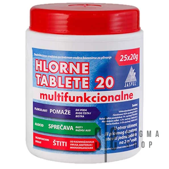 Hlorne tablete 20g multifunkcionalne 500g