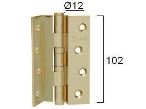 Šarka brodska za vrata SP9016 Ms x100x75x3mm (2kom) DP1