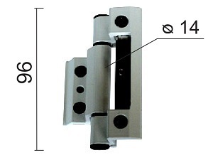Šarka brodska za vrata SP9033 F1 fi14x92mm DBP1