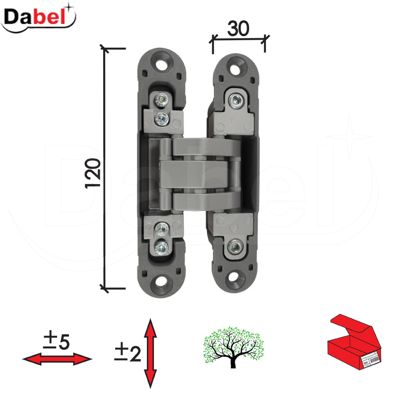 Šarka SOS za vrata SP9037 Ne 30xx120mm 3D DBP2