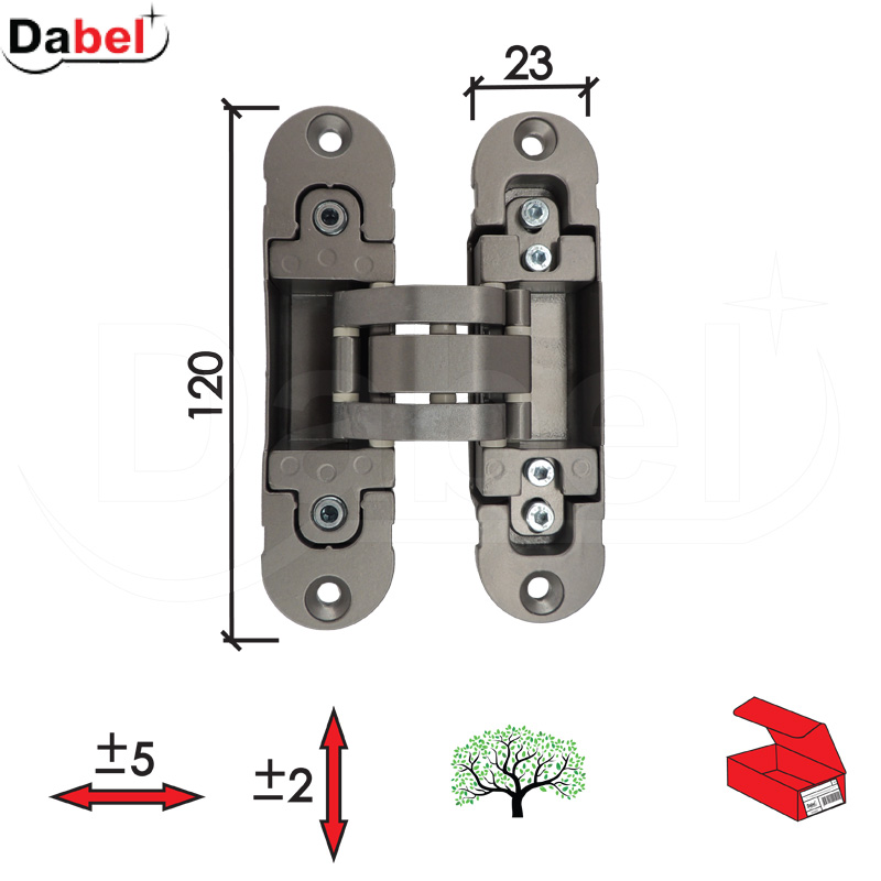 Šarka SOS za vrata SP9037 Siva 23xx120mm