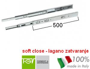 Klizač fioka SMART ZnB 500 mm FGV full extension soft closing