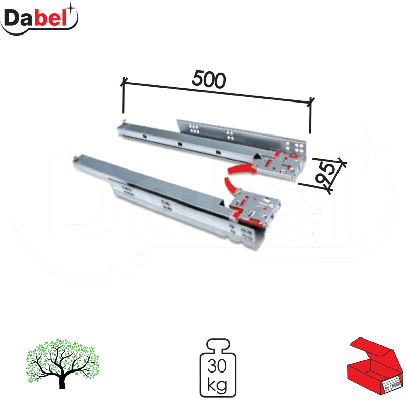 Klizač teleskop KL516 ZnB 500mm