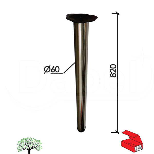 Noga za sto NO12 B-Ni fi60xH820mm (131s)