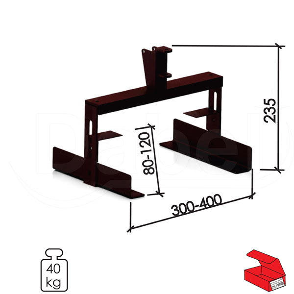 Nosač DVR N400 Crna 300-400mm Q
