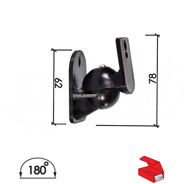 Nosač zvučnika N109 Crna 78/62mm Q