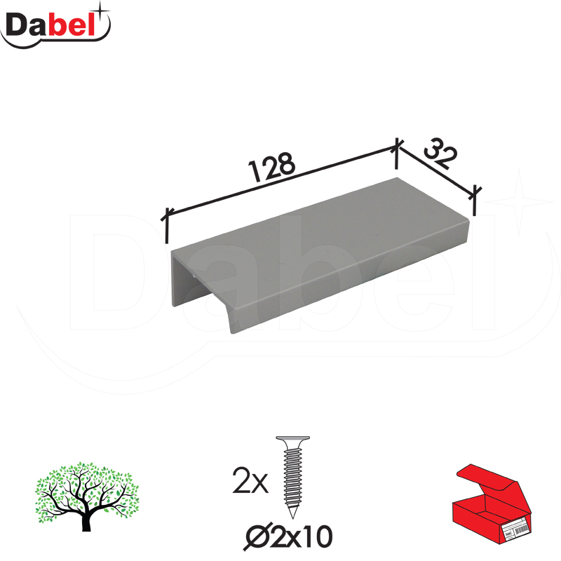 Ručica za nameštaj C8 Alum 128mm