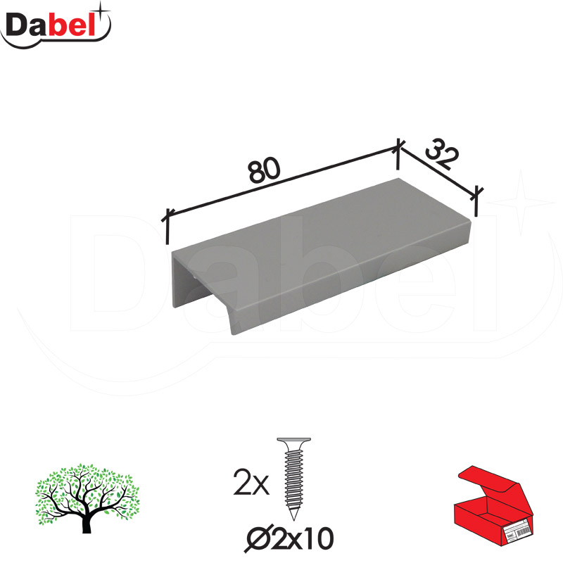 Ručica za nameštaj C8 Alum 64mm