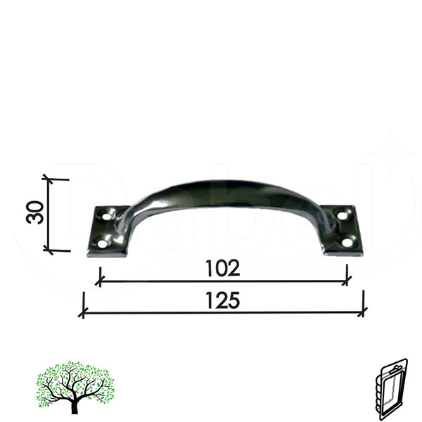 Rukohvat za nameštaj RU5 x125mm