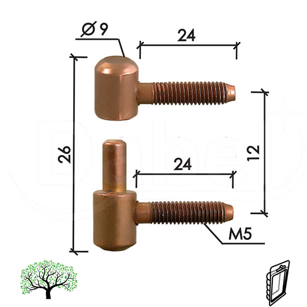 Šarka uvrtna za nameštaj SP530 fi9mm