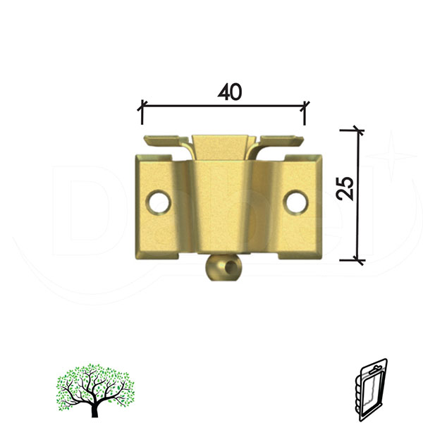 Spajač VEZ11 ZnŽ 37x45mm