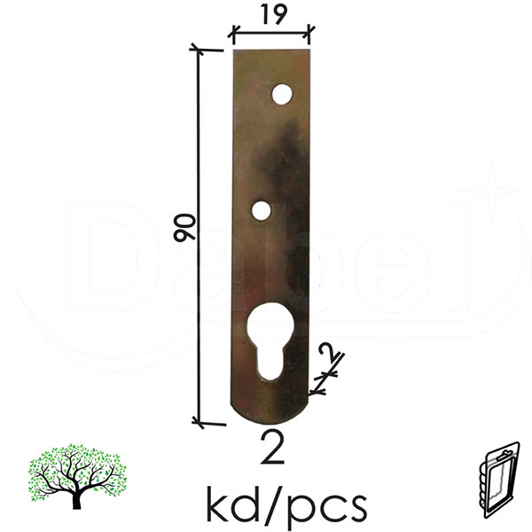 Vezač ravni NP16 ZnŽ 90mm (2kom) DSP