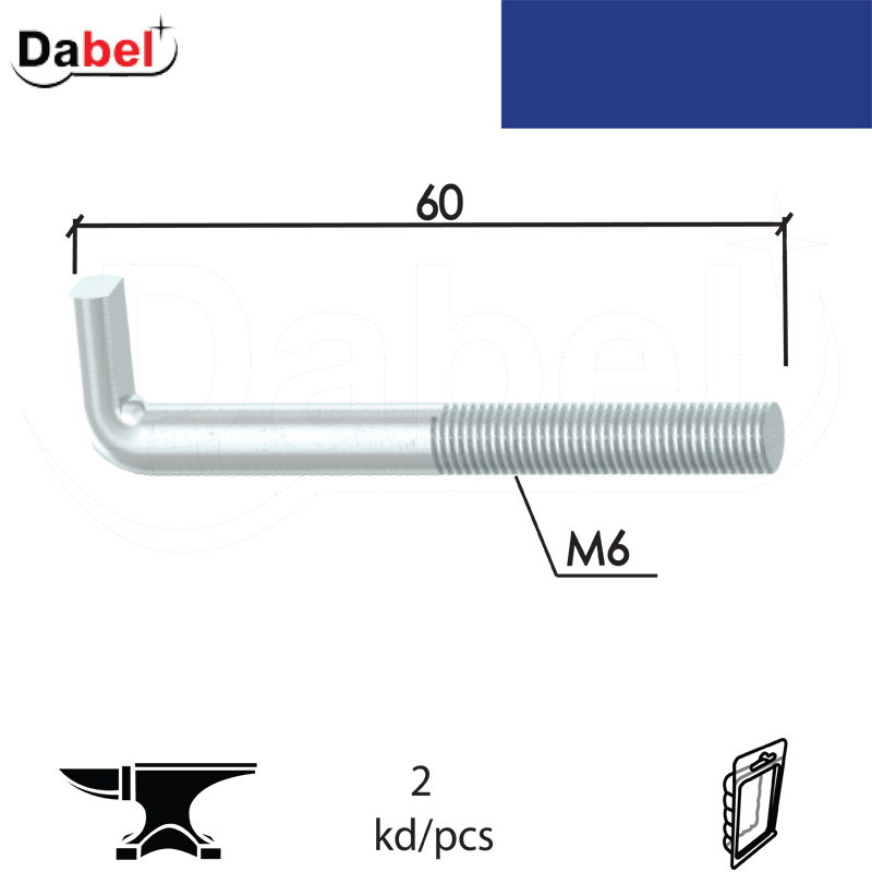 L kuka mašinski LM ZnB M6x60mm