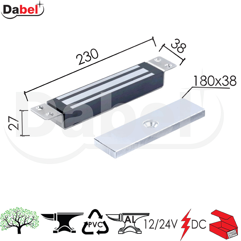 Elektromagnetna brava EM280ES VI-280ES