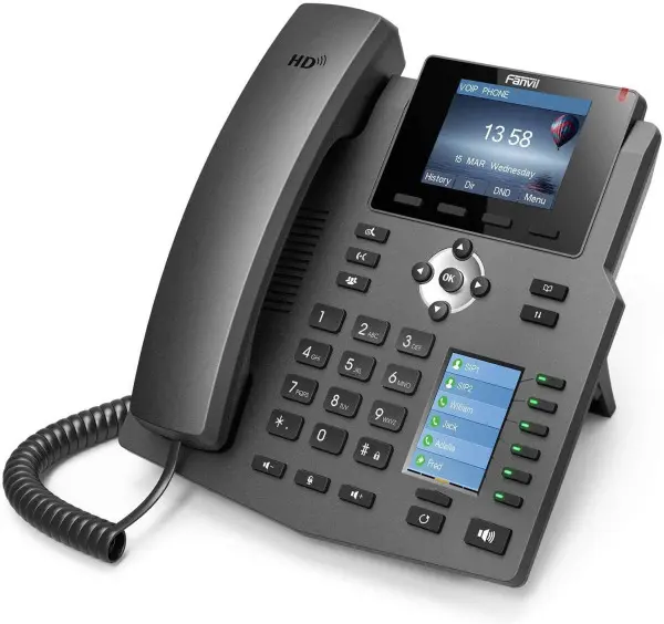 FANVIL Fiksni telefon VoIP X4 crni