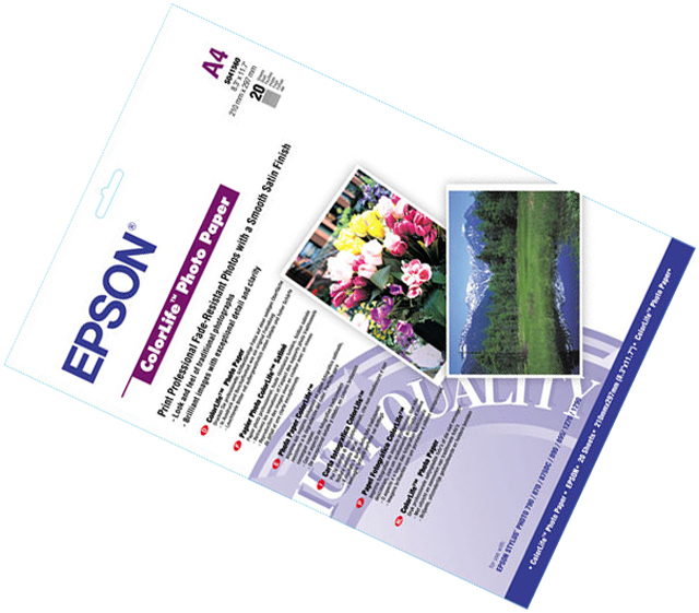 Foto papir EPSON S041560 C13S041560 ColorLife A4 Format 297 x 210 milimetara 245 grama 20 listova