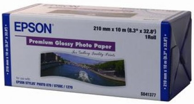 Foto papir u rolni sjajni EPSON S041377 C13S041377 Premium Glossy 255 grama širina 210 milimetara dužina 10 metara