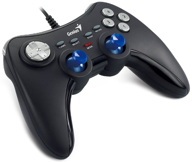 GamePad JoyPad GENIUS MaxFire Grandias 12V USB 12 tastera + Turbo + Macro